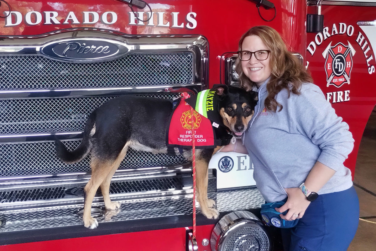 Meet First Responder Therapy Dog Mayzie – Grandma Lucy's